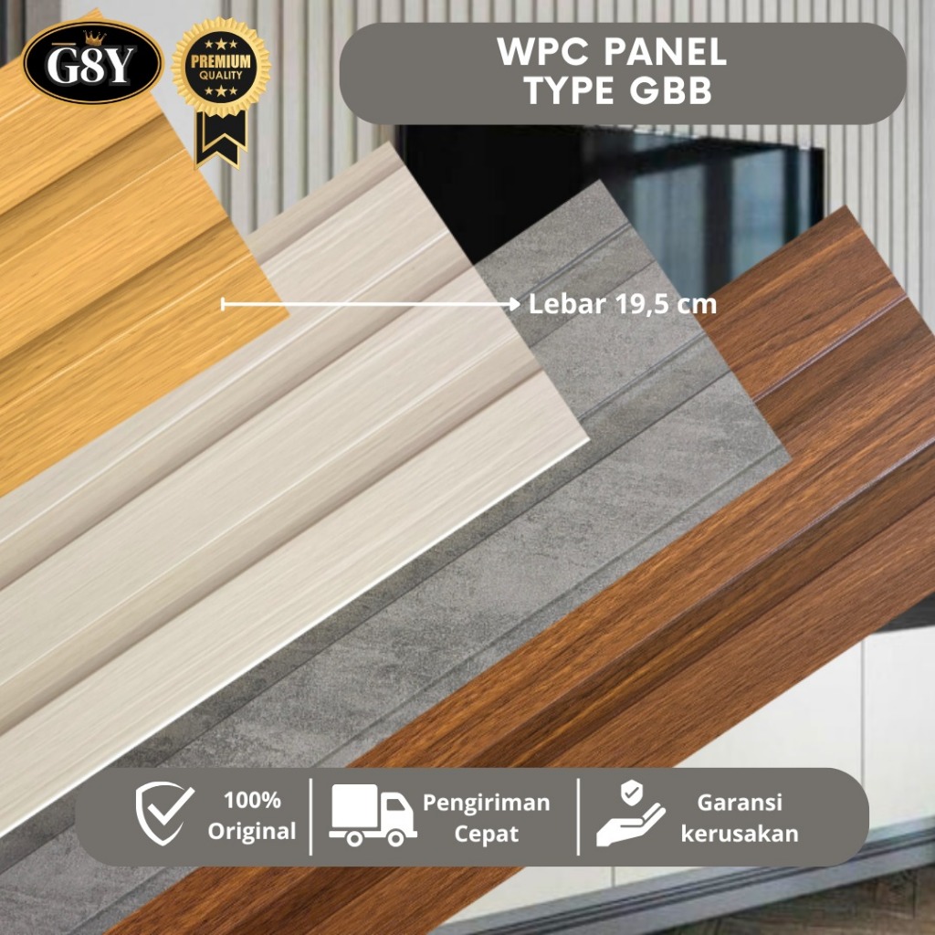 Jual WPC Panel (PREMIUM) Panjang 3 dan 1 meter / WPC Panel Tipe GBB ...