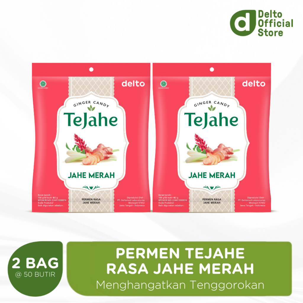 Jual Permen Tejahe Rasa Jahe Merah Bag 50 Butir - Permen Jahe Merah ...