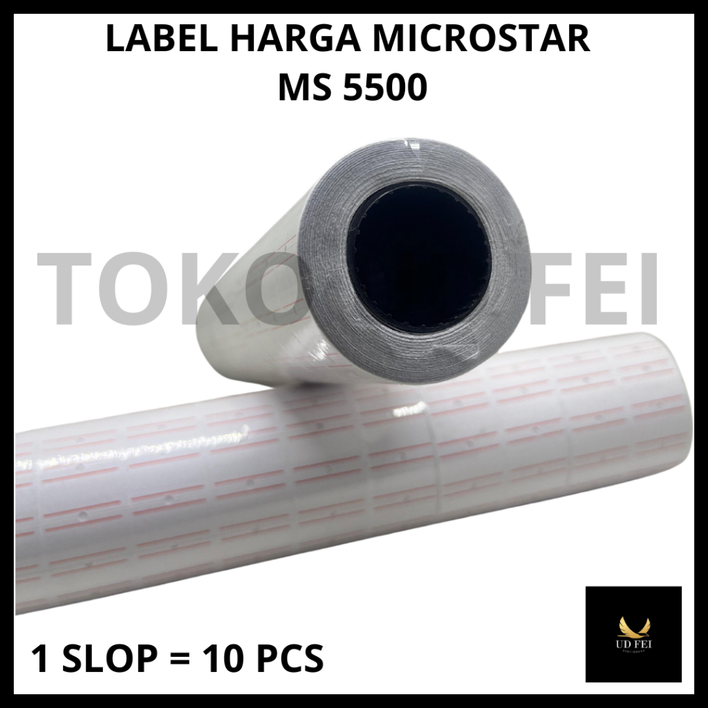 Jual (1 SLOP=10ROLL) Label Harga / Isi Label Harga / Refill Label Harga ...