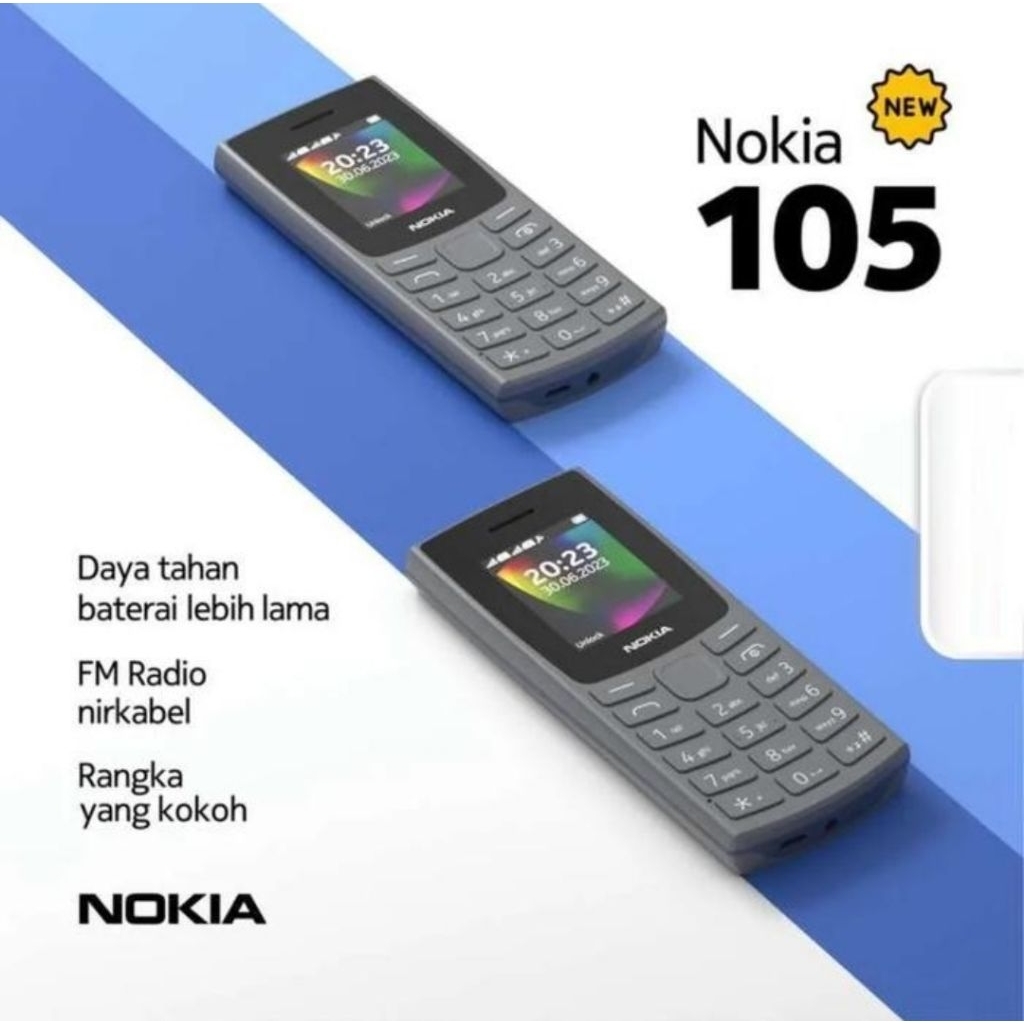 Jual NOKIA 105 FOX 2024 FITURE PHONE DUAL SIM MP3 PLAYER DAN RADIO GARANSI RESMI | Shopee Indonesia