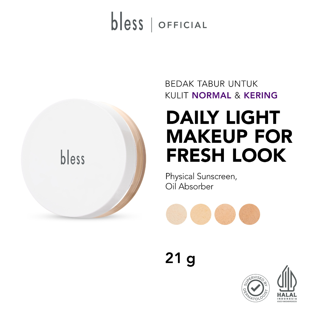 Jual Bless Face Powder 21gr | Bedak Tabur - Kulit Normal/Kering ...