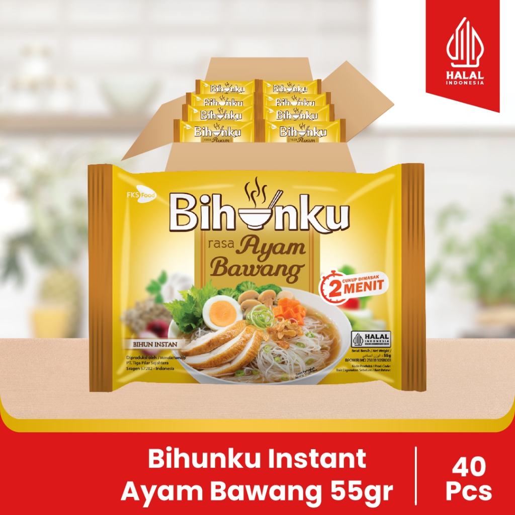 Jual Bihunku Instan - Ayam Bawang - 1 Karton - 40 Pcs - 55gr | Shopee ...