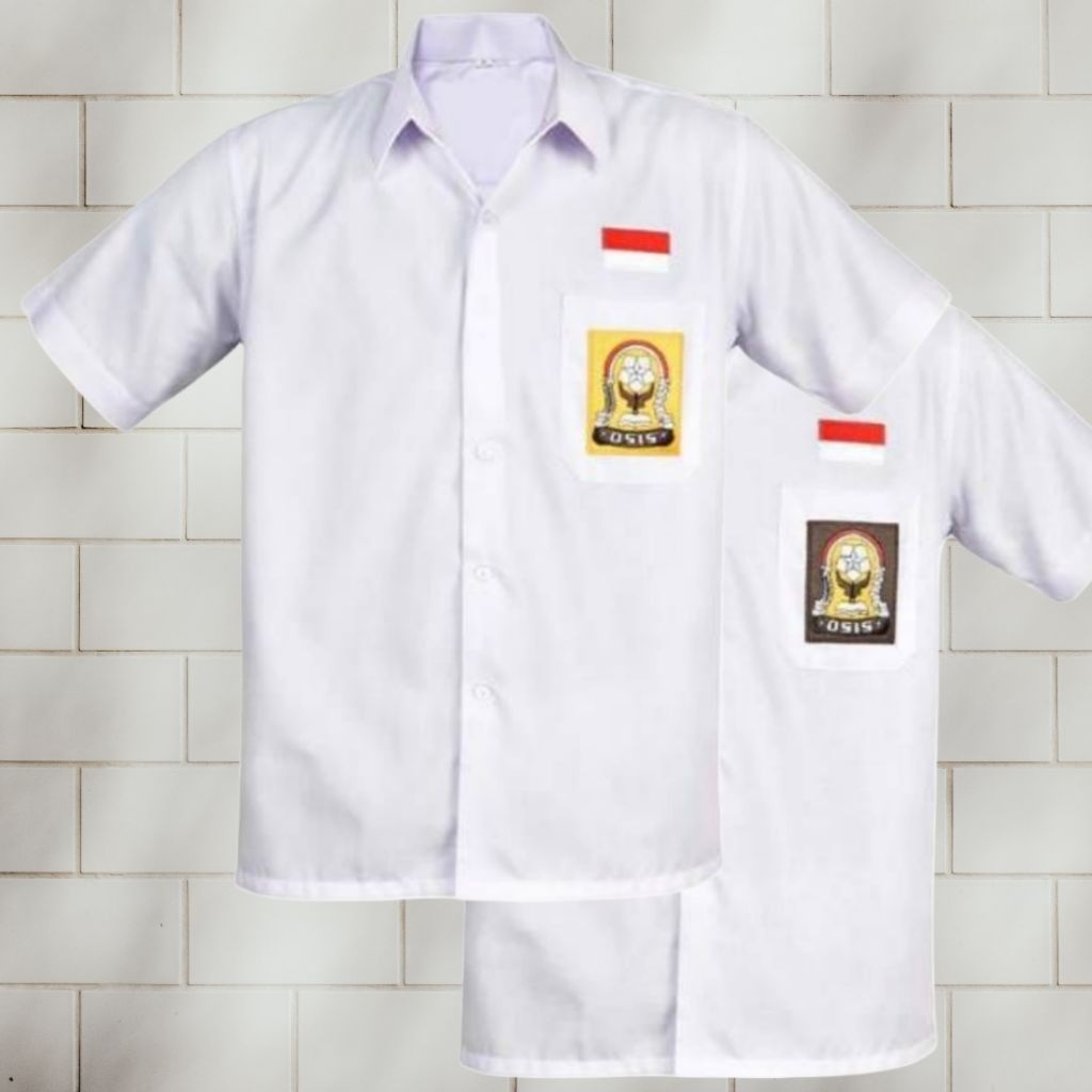 Jual Baju seragam sekolah putih SMP dan SMA lengkap dengan atribut OSIS ...