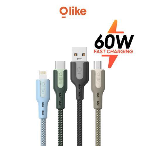 Jual OLIKE D206 KABEL DATA MICRO / TYPE-C / C TO C 60W ( ISI 20 PCS ...