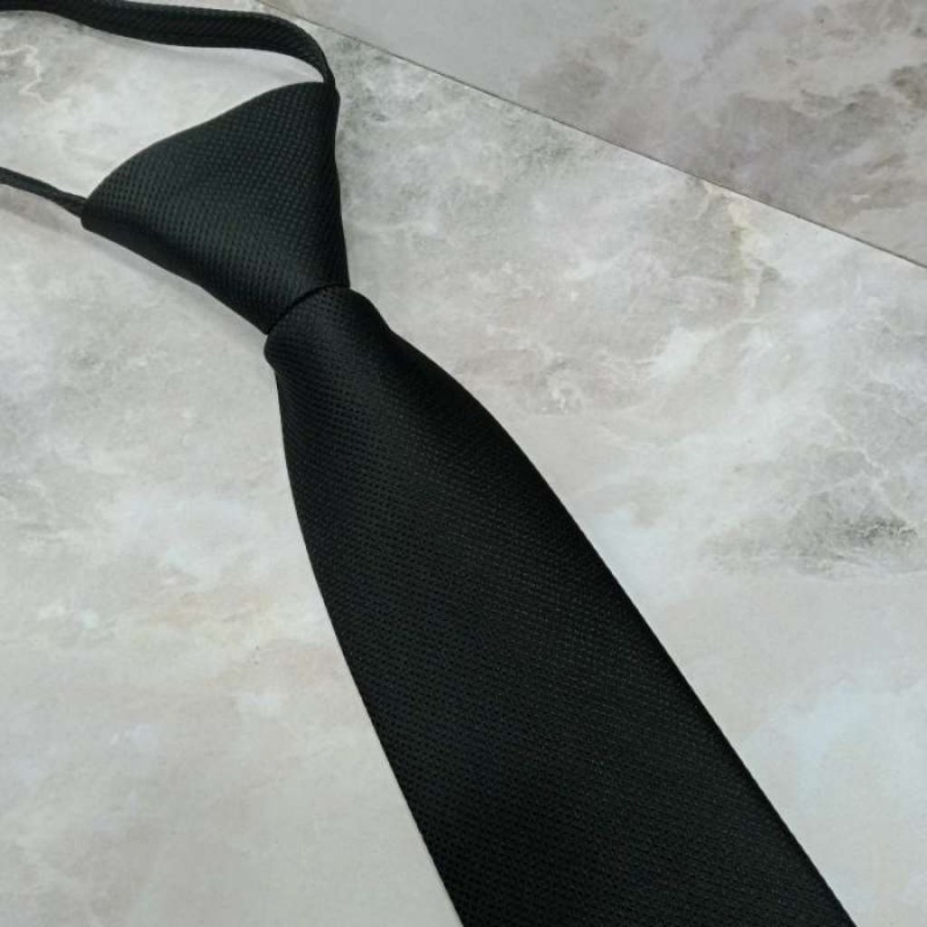 Jual DASI HITAM POLOS PREMIUM/ DASI KERJA PRIA WANITA / DASI MAGANG ...