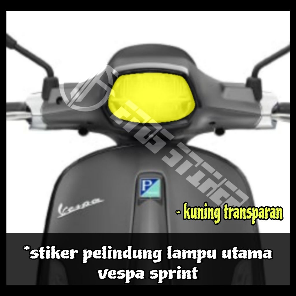Jual stiker smoke lampu vespa sprint stiker antigores pelindung lampu ...