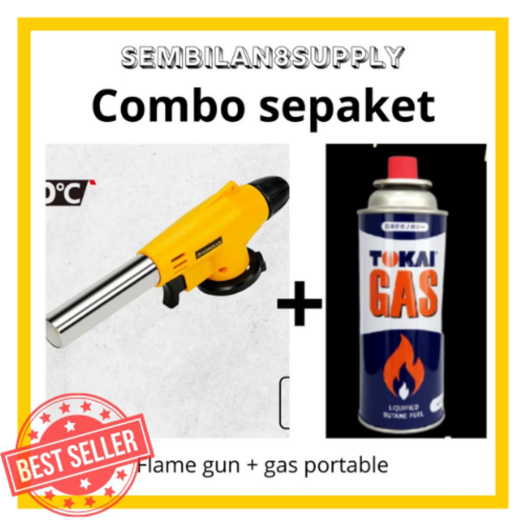 Jual FLAME GUN GAS TORCH gas portable BBQ Lass torch korek gas | Shopee ...