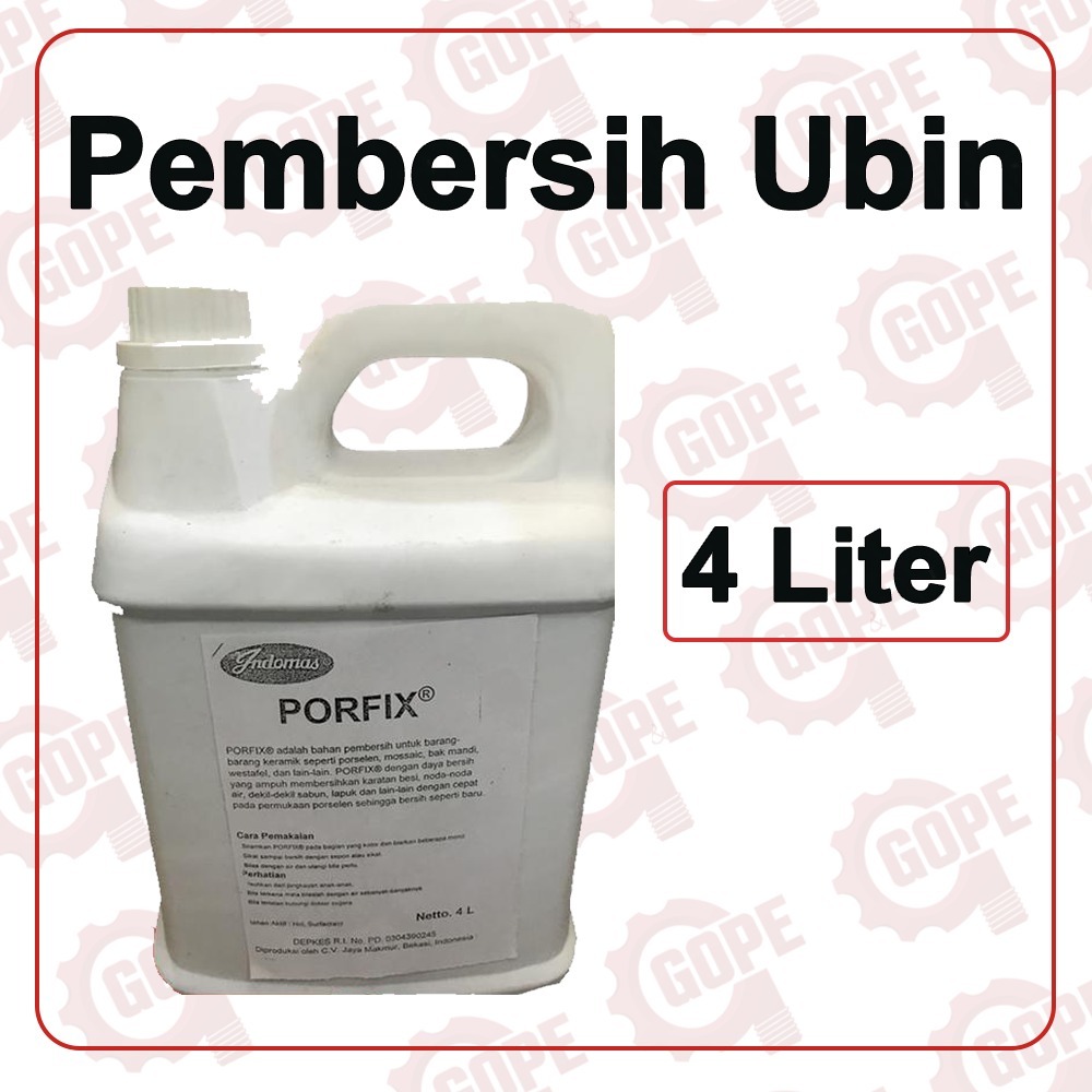 Jual Porstex Porfix Pembersih Keramik Porcelain Kemasan Galon 4 Liter ...