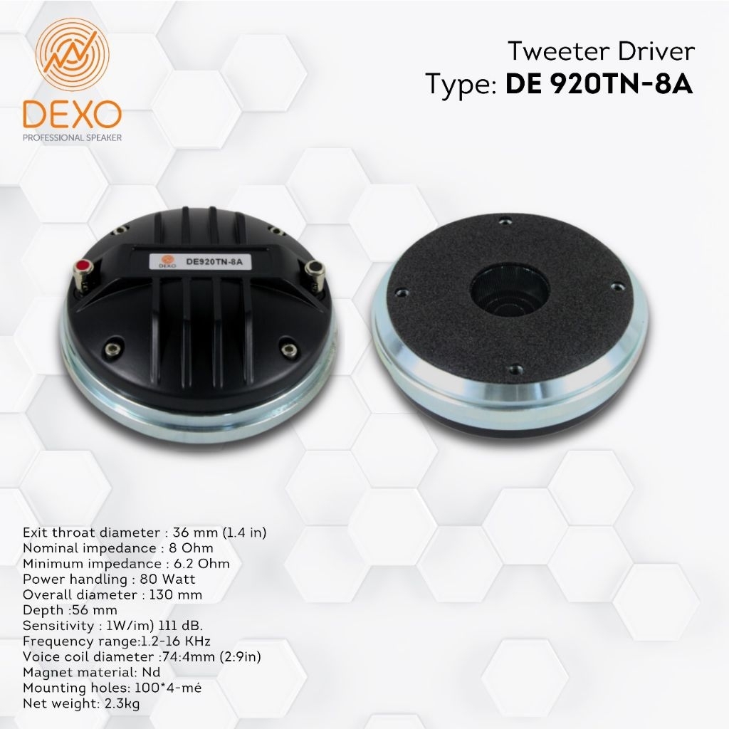 Jual Twiter DE 920TN 8A Dexo / Twiter DE 920TN 16A Dexo / Twitter 16Ohm ...