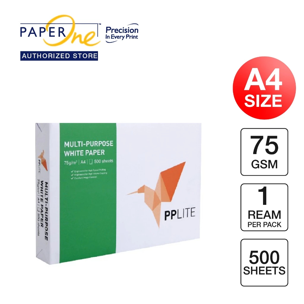 Jual PP Lite Kertas A4 75gr Copier 1 Rim (500 lembar) Kertas HVS A4 ...