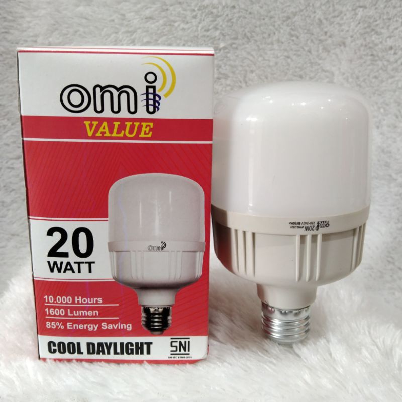 Jual Omi Bohlam Bola Lampu Led Murah Terang Cahaya Putih 20 Watt | Shopee Indonesia