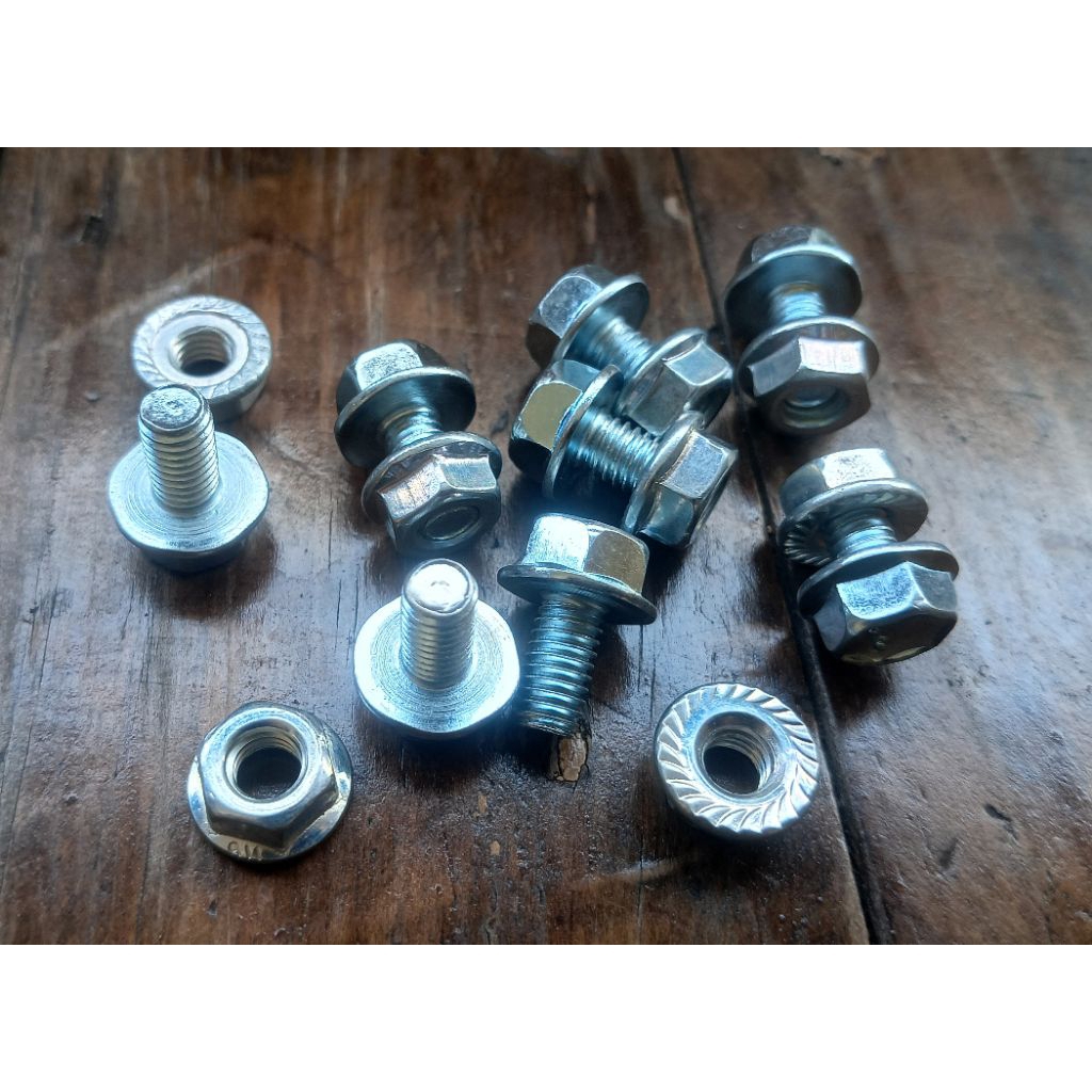 Jual BAUT FLANGE 6X12 BAUT KUNCI 10 BAUT RAK BAUT / SIKU BOLONG ...