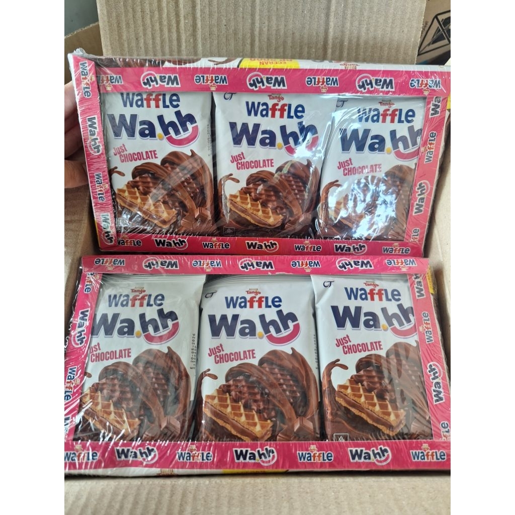 Jual New Tango Waffle Wahh Rasa Chocolate (1box isi 12pcs) | Shopee ...