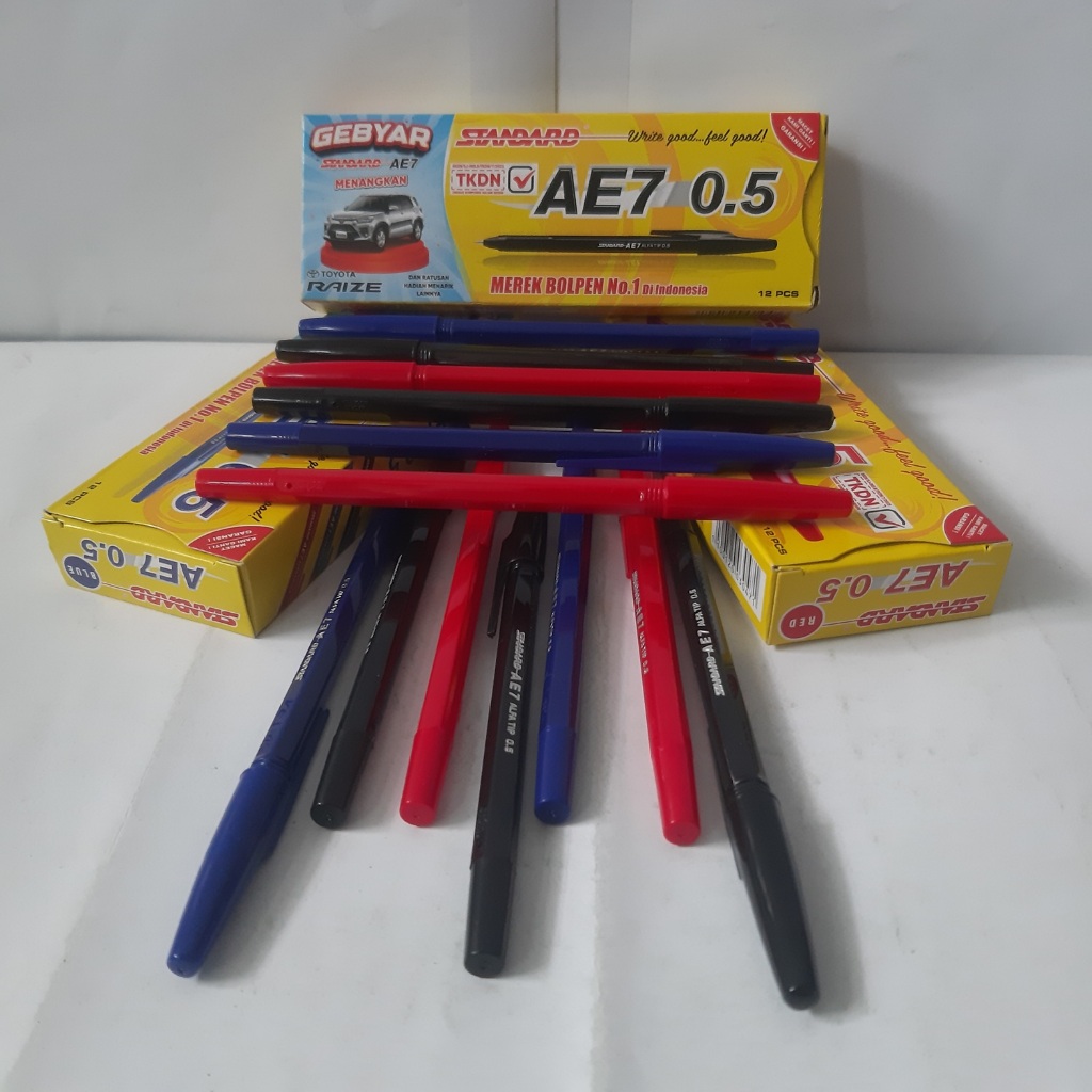 Jual Pulpen Standard AE7 0,5 -1 Pack (12 Biji)-Standard | Shopee Indonesia