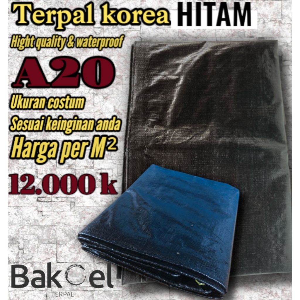 Jual Terpal korea A20 warna hitam ,supeer premium hight quality ...