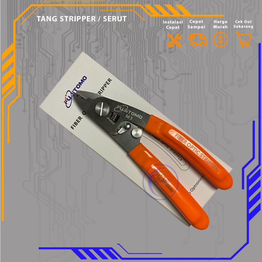 Jual FUJITOMO M3 Tang Stripper Kabel Fiber Optic Bahan Stainless STYLE ...