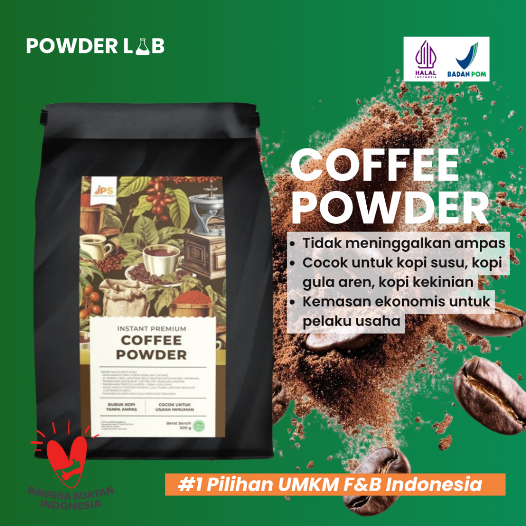 Jual Coffee Powder - Kopi Bubuk Tanpa Ampas Cocok Untuk Usaha | Shopee ...