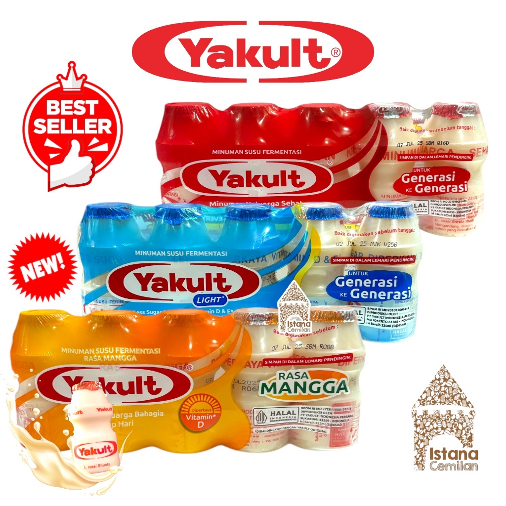 Jual YAKULT Mangga/ Original / Light Minuman Susu Fermentasi Probiotik ...