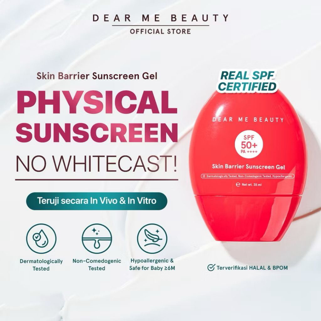 Jual DEAR ME BEAUTY SKIN BARRIER SUNSCREEN GEL SPF50 | Shopee Indonesia