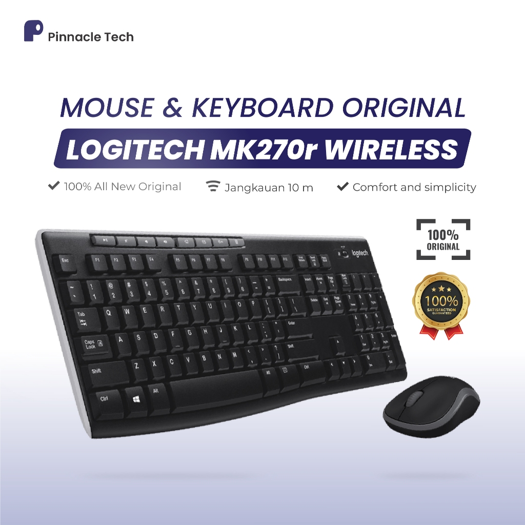 Jual Keyboard Plus Mouse Wireless MK 270R Combo Logitech | Keyboard dan ...