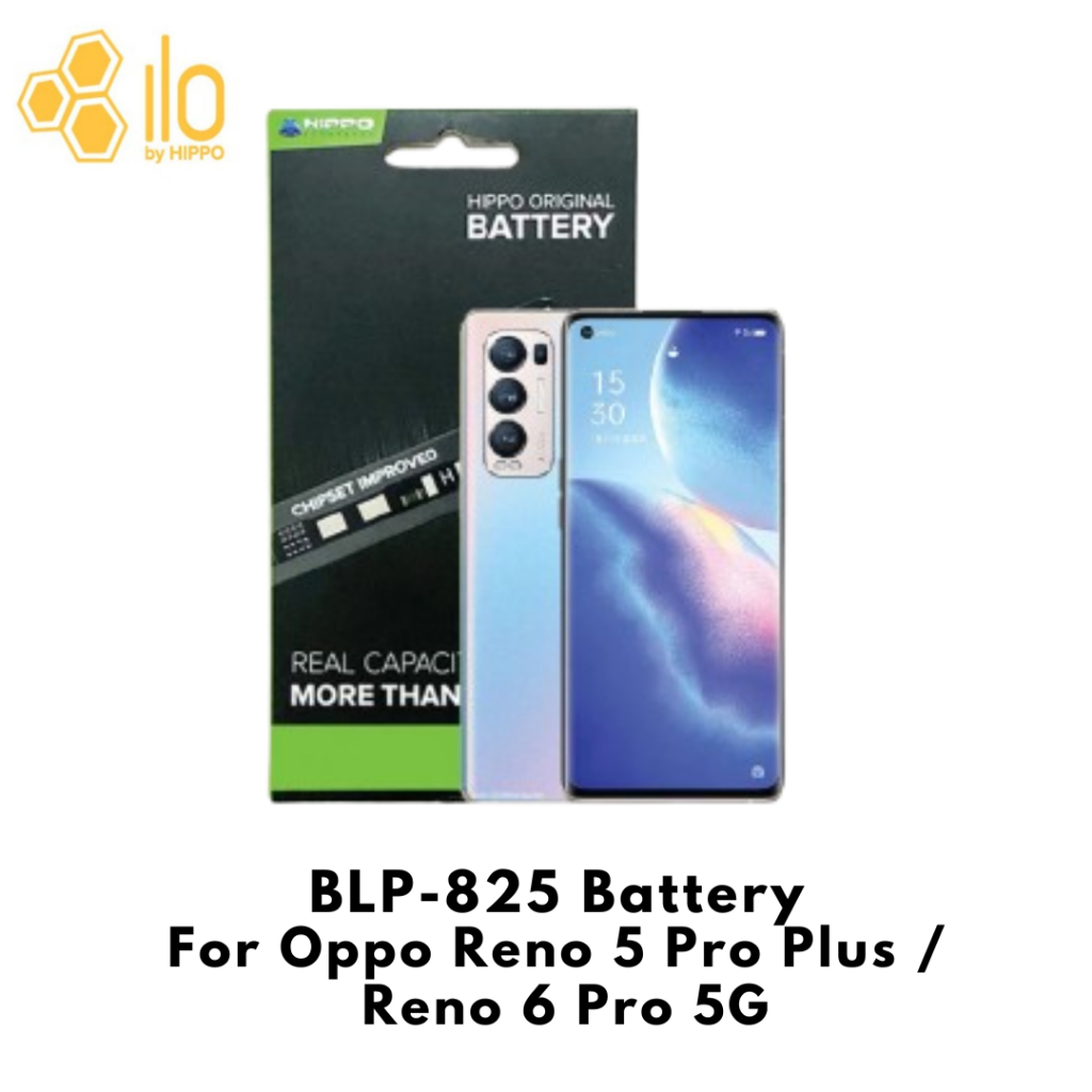 Jual Hippo Baterai Oppo BLP-825 Reno 5 Pro Plus 6 Pro 5G 4500mAh ...