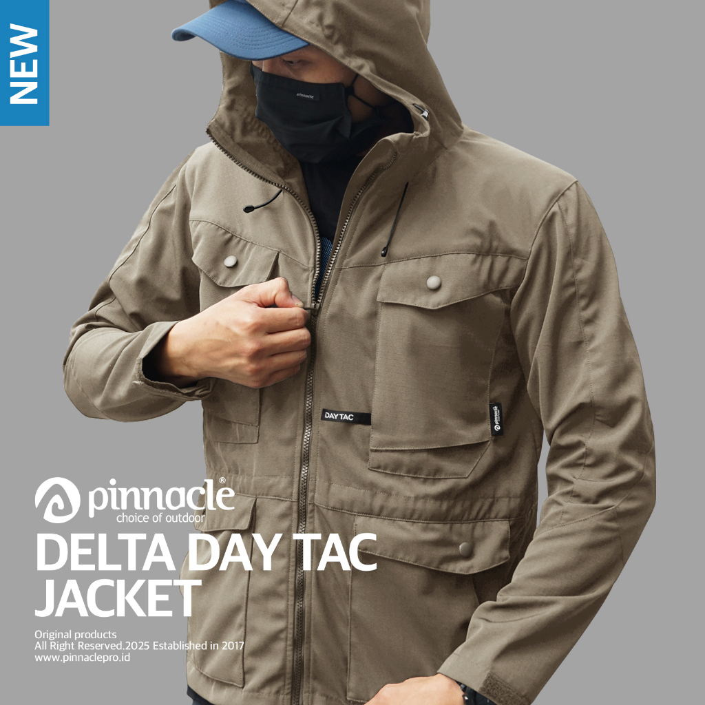 Jual Pinnacle Pro Official Delta Day Tac Jacket - Khaki | Shopee Indonesia