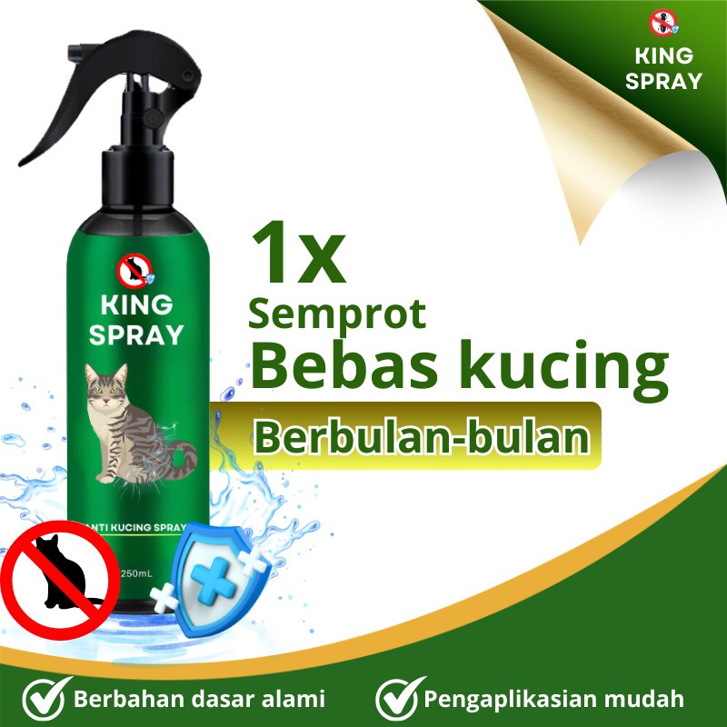 Jual King Spray Anti Kucing alat penangkal kucing Bye Bye Cat Tanpa ...