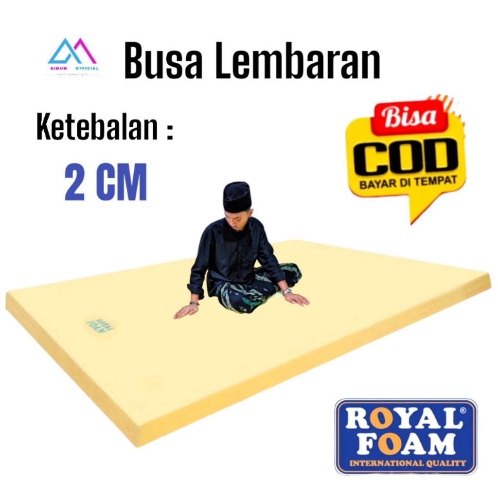 Jual Busa Lembaran Tebal 2cm Ukuran 150x200 / 100x150 Empuk Busa Kuning ...