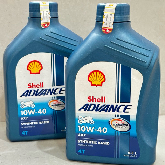 Jual Oli shell AX7 scooter 800ml oli motor matic ax7 0,8liter pelumas ...