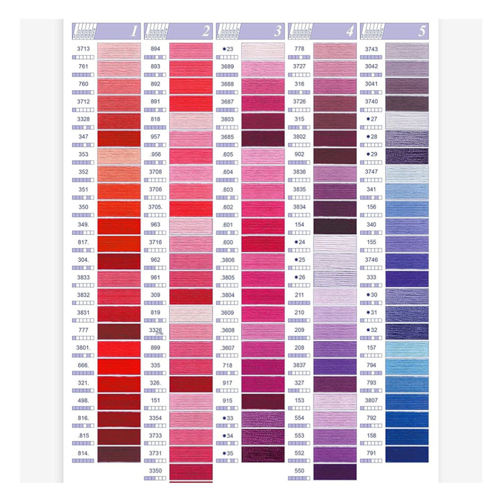 Jual KATALOG - Benang Sulam ANK Satuan / Embroidery Thread - Part 9 ...