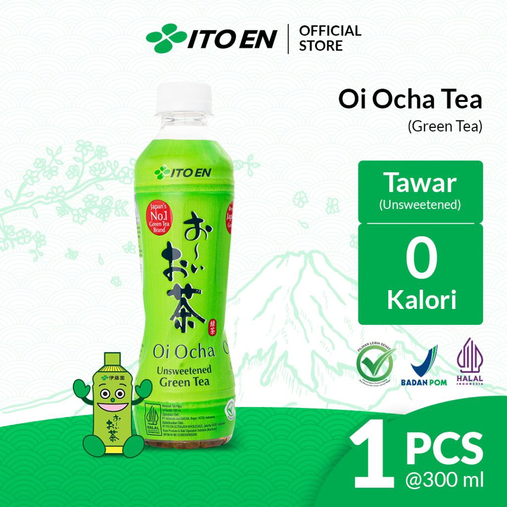 Jual Ito En Oi Ocha Tea 300 mL Unsweetened Teh Hijau Jepang Tanpa Gula | Shopee Indonesia