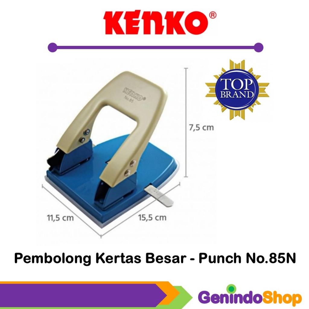 Jual Pembolong Kertas Besar / Punch No.85N Kenko | Shopee Indonesia