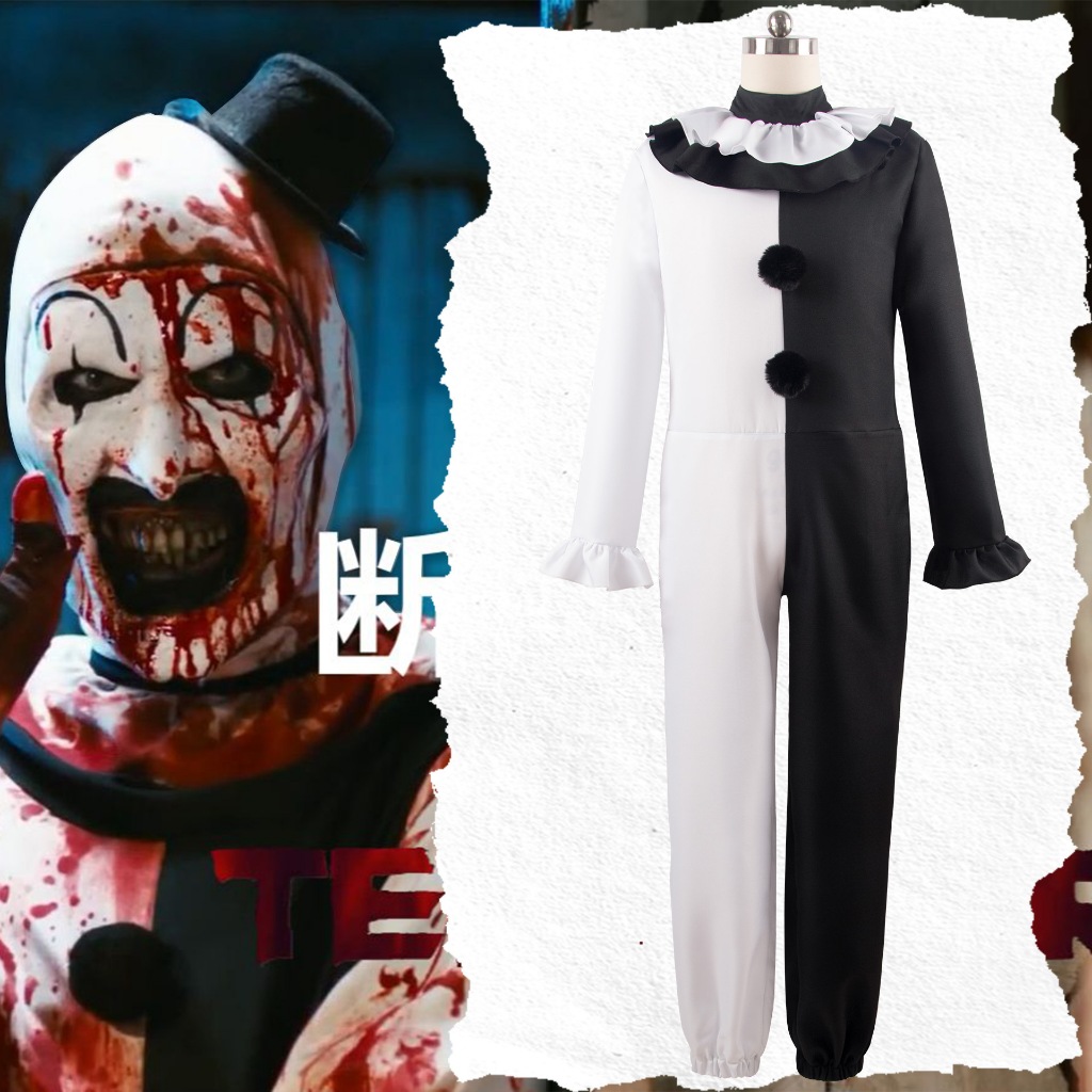 Jual Terrifier cosplay Art the Clown cosplay costume suit | Shopee ...