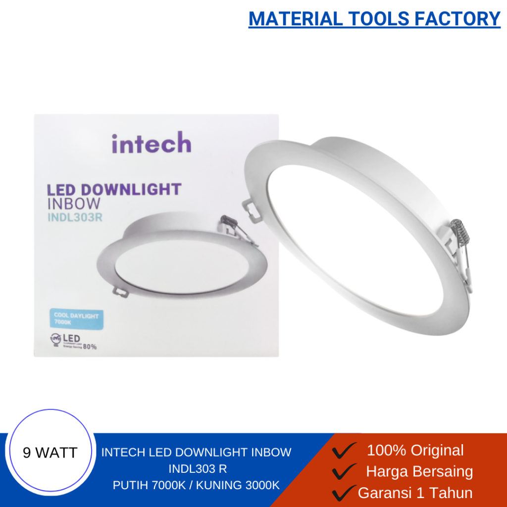Jual INTECH INDL303R 9 WATT - Lampu Downlight LED - Lampu Intech ...