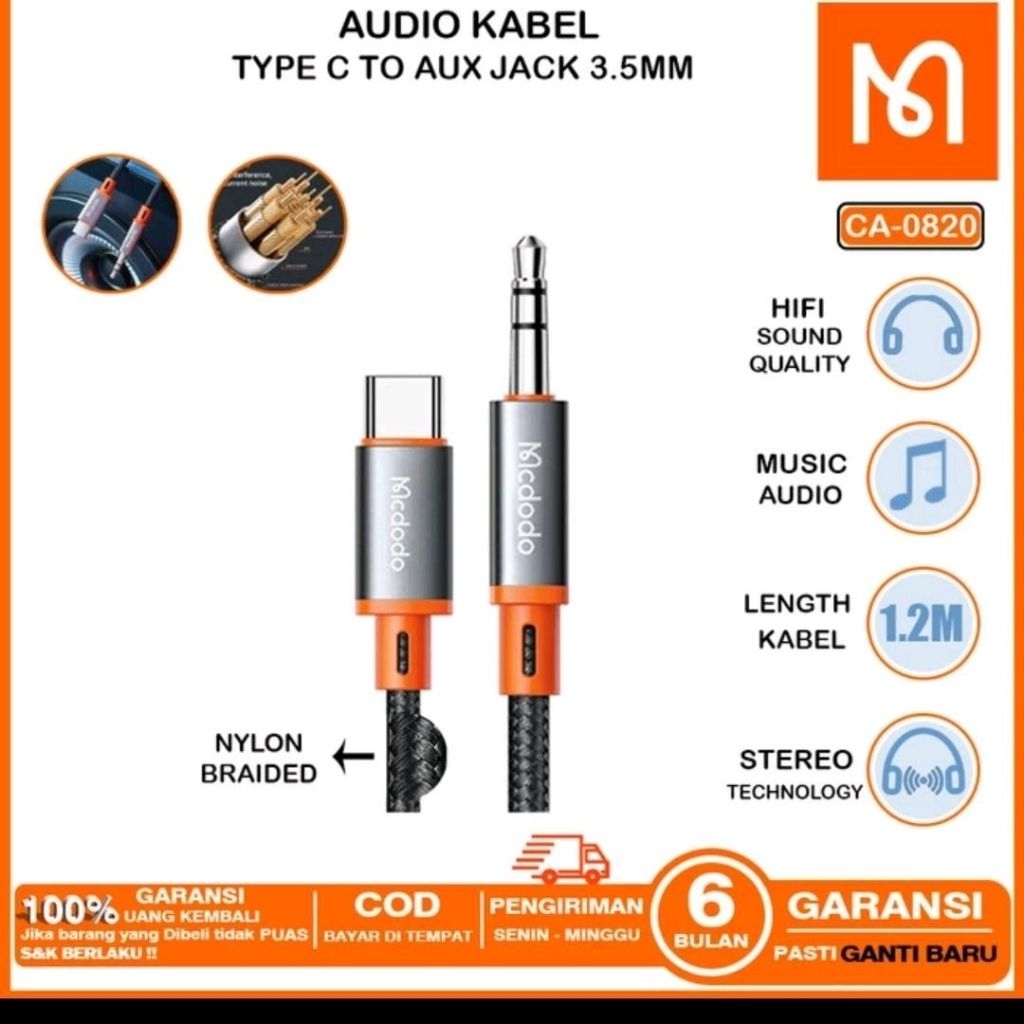 Jual MCDODO CA-082 TYPE-C DIGITAL AUDIO CABLE | Shopee Indonesia