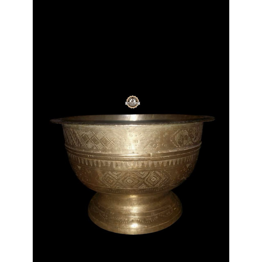 Jual Bokor kuningan ukir lawas TEBAL ( B908 ) | Shopee Indonesia