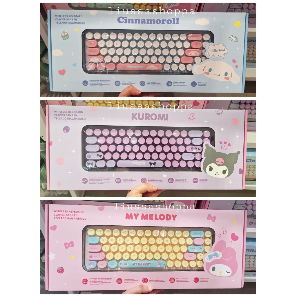 Jual Keyboard Miniso - Fashion Wireless Keyboard Sanrio Characters ...