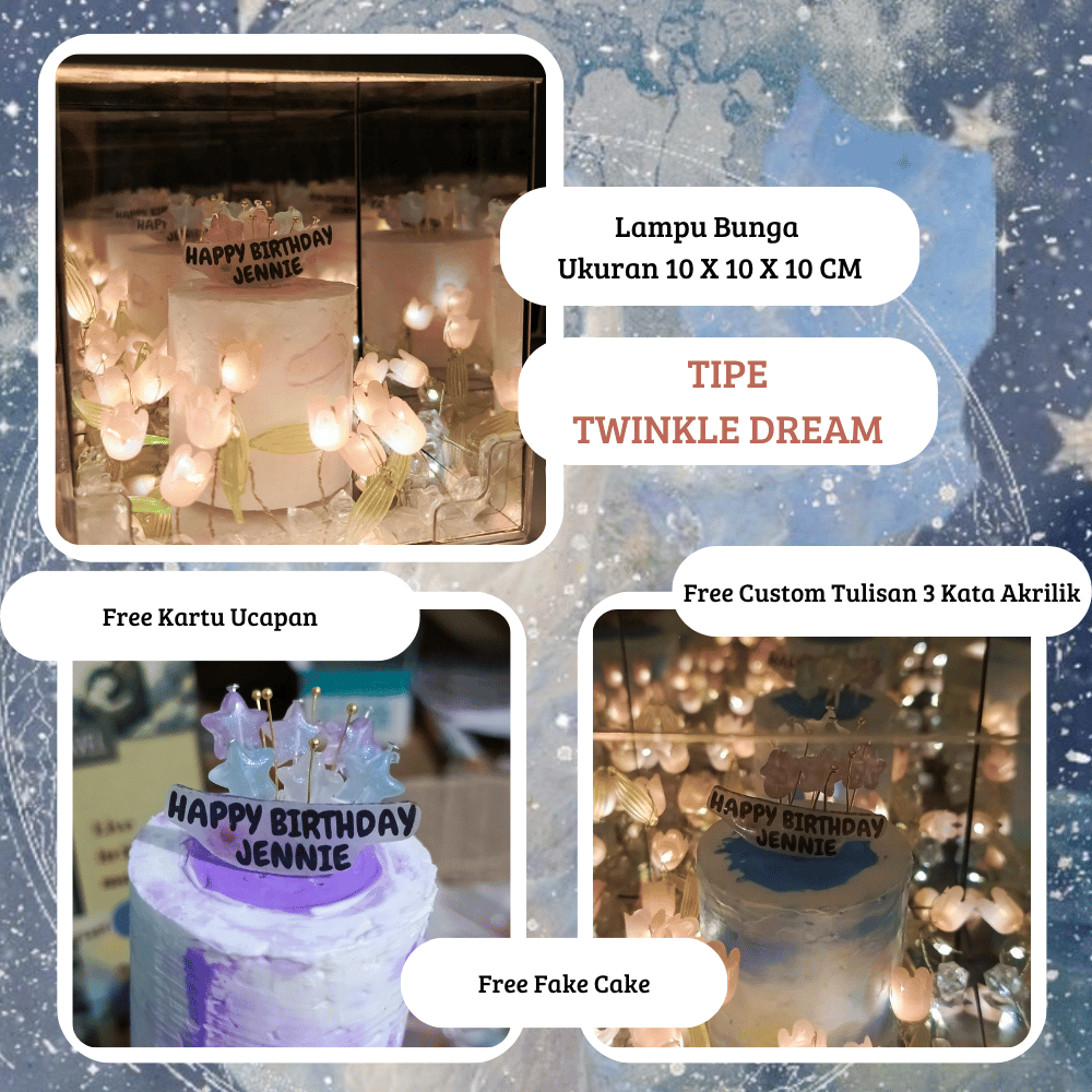 Jual Lampu Custom Twinkle Dream | Hadiah Custom | Kado Custom | Kue ...