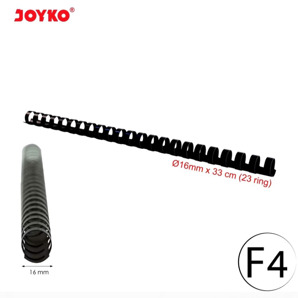 Jual Joyko RPC-23-16 | Binding Ring Plastic Comb 16mm | Spiral Jilid ...