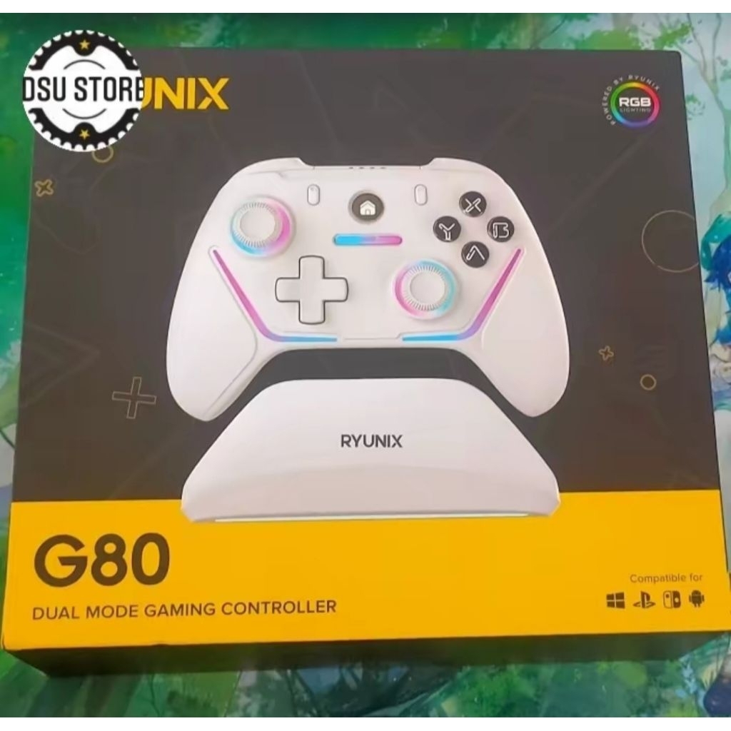 Jual Gamepad Sades Ryunix G80 + Docking Charger - Black (BNIB) | Shopee ...