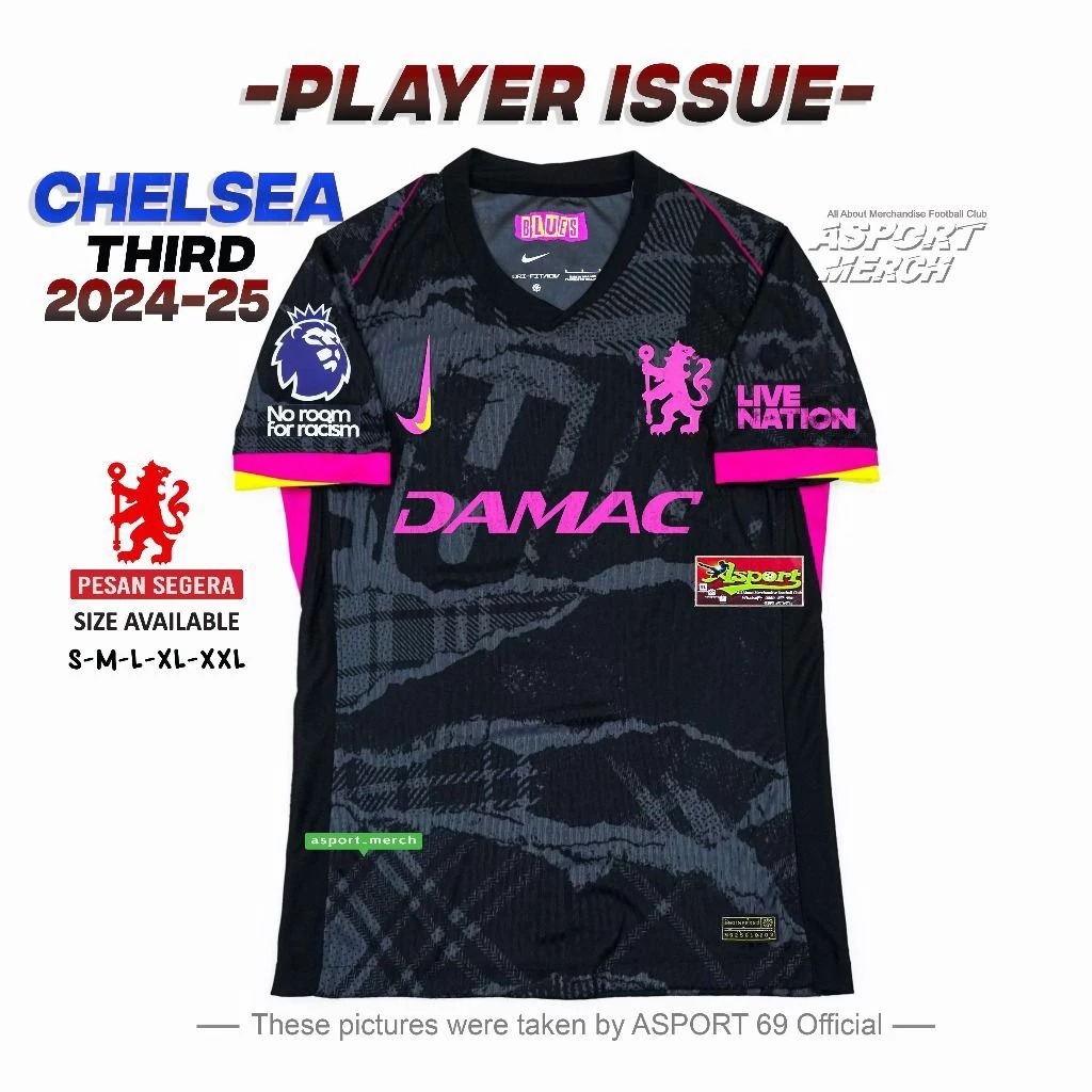 Jual JERSEY CHELSEA THIRD 2024 2025 PLAYER ISSUE JERSEY CHELSEA THIRD ...