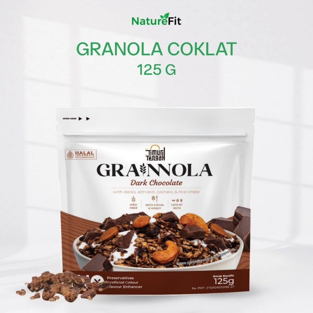 Jual Grainnola Timur Tengah Dark Chocolate 125 Gram Granola Cemilan ...
