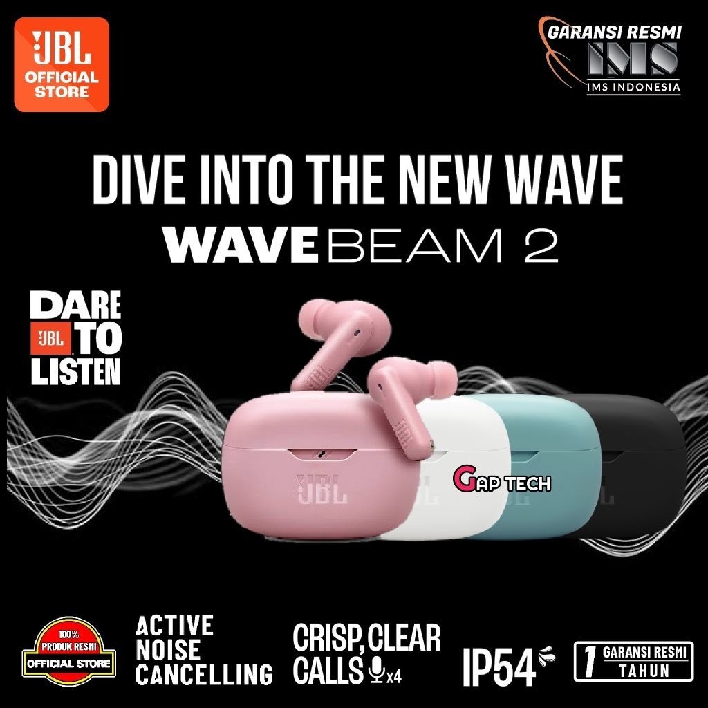 Jual JBL Wave Beam 2 / Wave Beam2 True Wireless Noise Cancelling ...