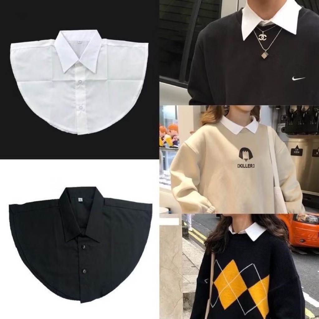 Jual Fake Collar / Kerah Palsu Katun Halus / Kerah Kemeja Palsu Cewek ...
