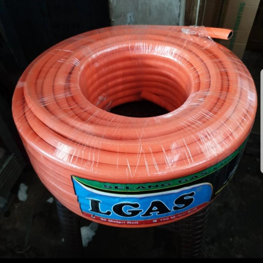 Jual Selang Gas LPG LGAS Selang Kompor Gas Orange 1 roll 50m | Shopee ...