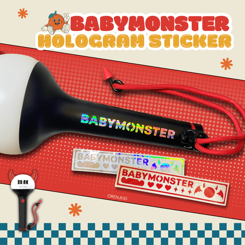 Jual [READY] STIKER DECOR BABYMONSTER LIGHTSTICK HOLOGRAM /STIKER ...