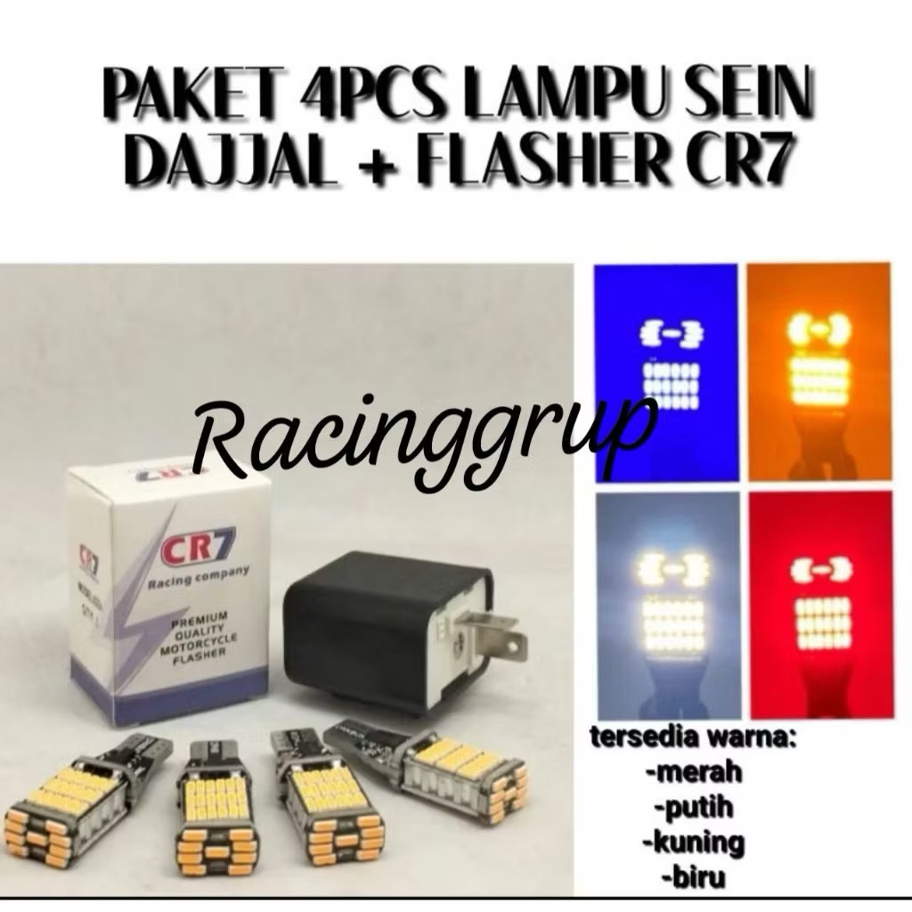 Jual PAKET 4PCS LAMPU SEIN SEN DAJJAL 45 LED SUPER TERANG PLUS FLASHER ...