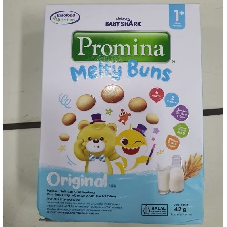 Jual Promina melty buns cemilan bayi 1+ Rasa original dan strawberry ...