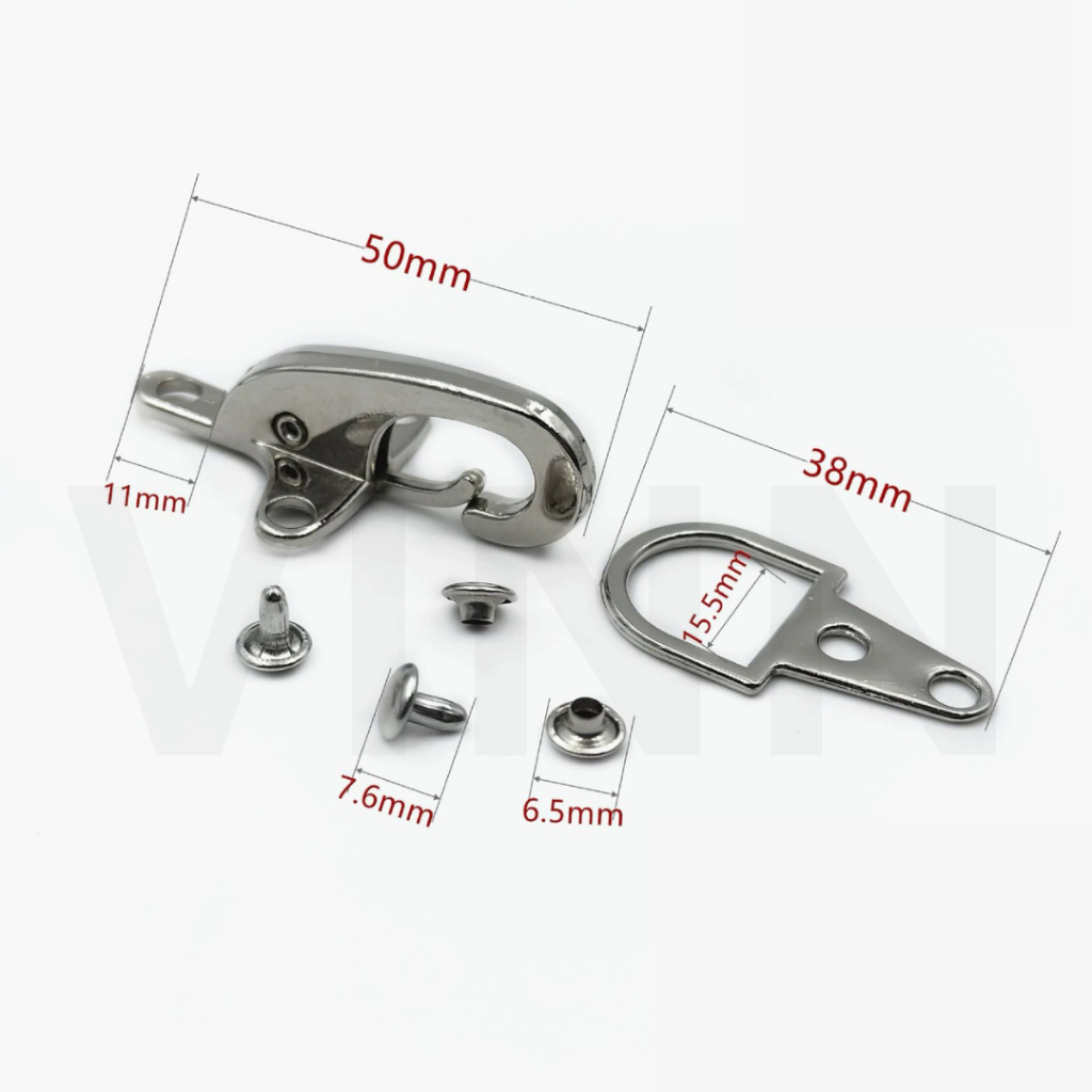 Jual Fireman Clasp Aksesoris Besi Metal Silver Zink Alloy Untuk Jaket ...