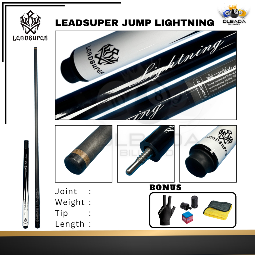 Jual Stick Jump Leadsuper Lightning / Stik Jump Billiard / Stik Bola ...